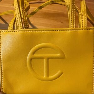Telfar | Bags | Telfar Mustard Yellow Mini Shopping Bag | Poshmark